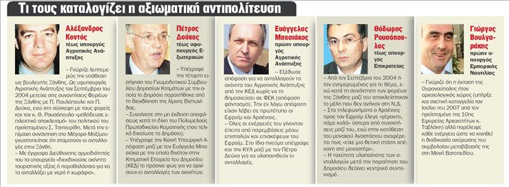 ΠΑΣΟΚ: Σκαμνί για 5 υπουργούς - ΤΑ ΝΕΑ