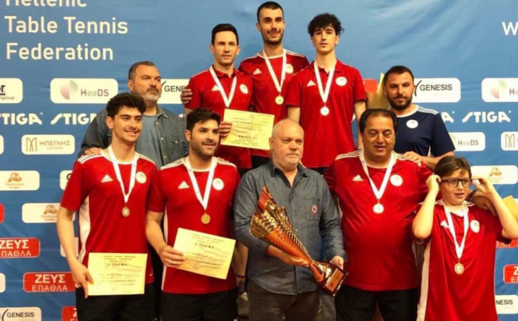 Ιστορικό τρεμπλ για τον Ολυμπιακό στο πινγκ πονγκ - ΤΑ ΝΕΑ