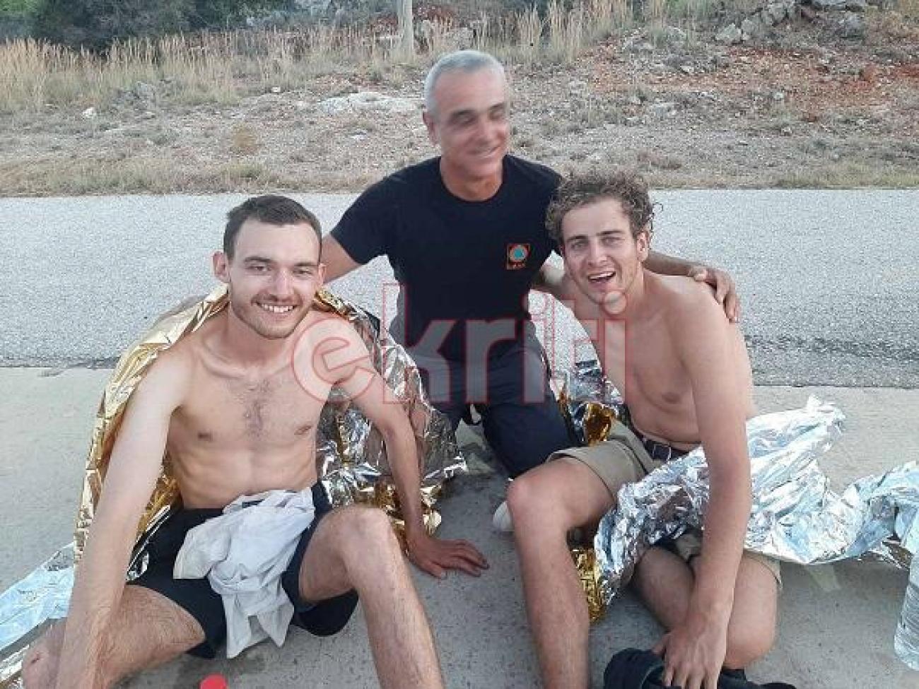 Αίσιο τέλος για τους περιπατητές στην Κρήτη: Καρέ-καρέ η διάσωση των ...