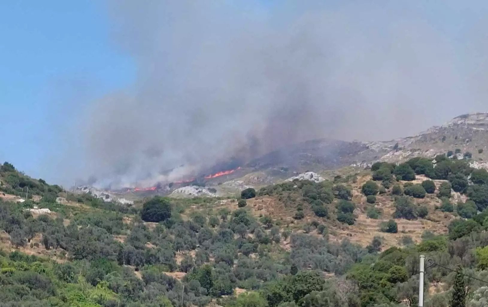 Φωτιά στη Νάξο: Οριοθετήθηκε η πυρκαγιά - ΤΑ ΝΕΑ