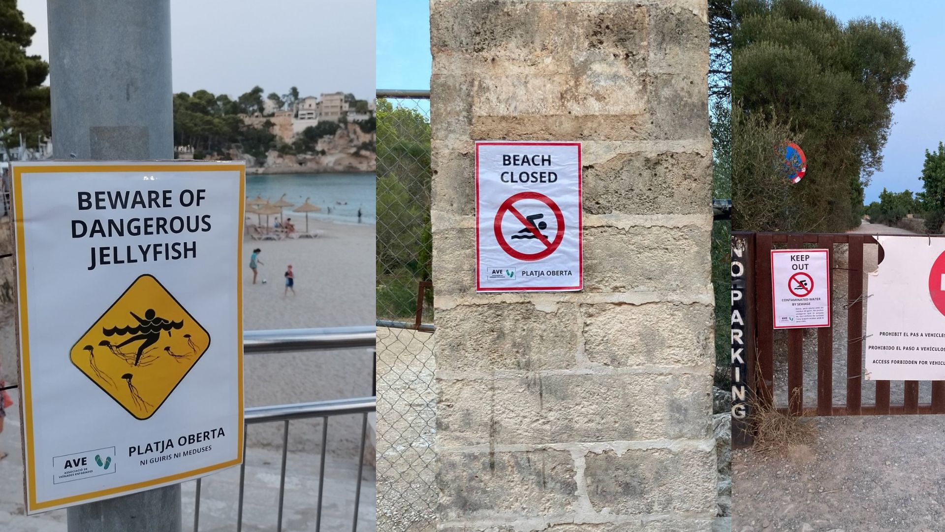 Έβαλαν ψεύτικες πινακίδες σε παραλίες για να διώχνουν τους τουρίστες ...