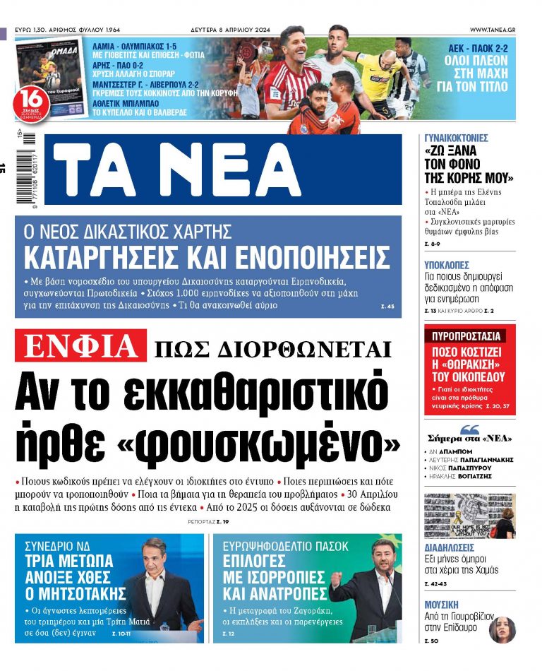 Στα «ΝΕΑ» της Δευτέρας: Αν το εκκαθαριστικό ήρθε «φουσκωμένο» - ΤΑ ΝΕΑ