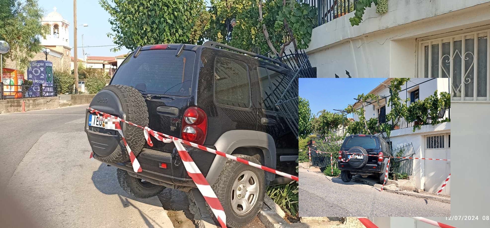 Αχαΐα: Τρελή πορεία ΙΧ κατέληξε στην αυλή σπιτιού στην Κουλούρα – Δείτε ...
