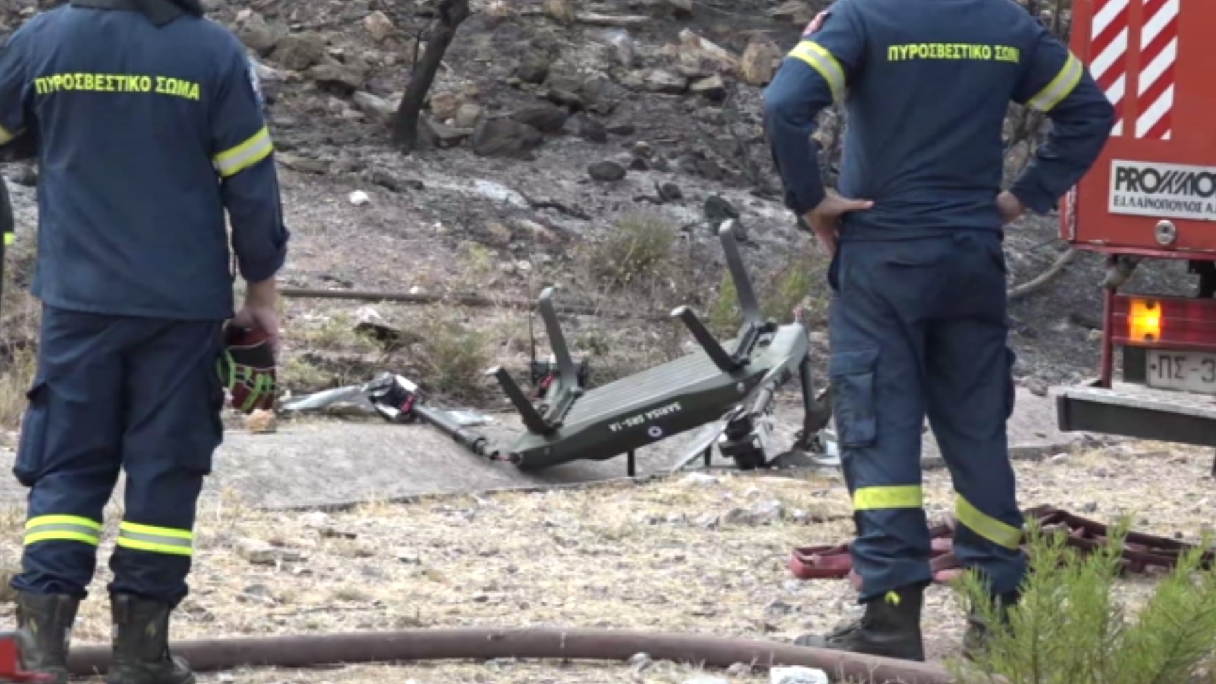 Μάλλον από πτώση drone η φωτιά στα Γλυκά Νερά