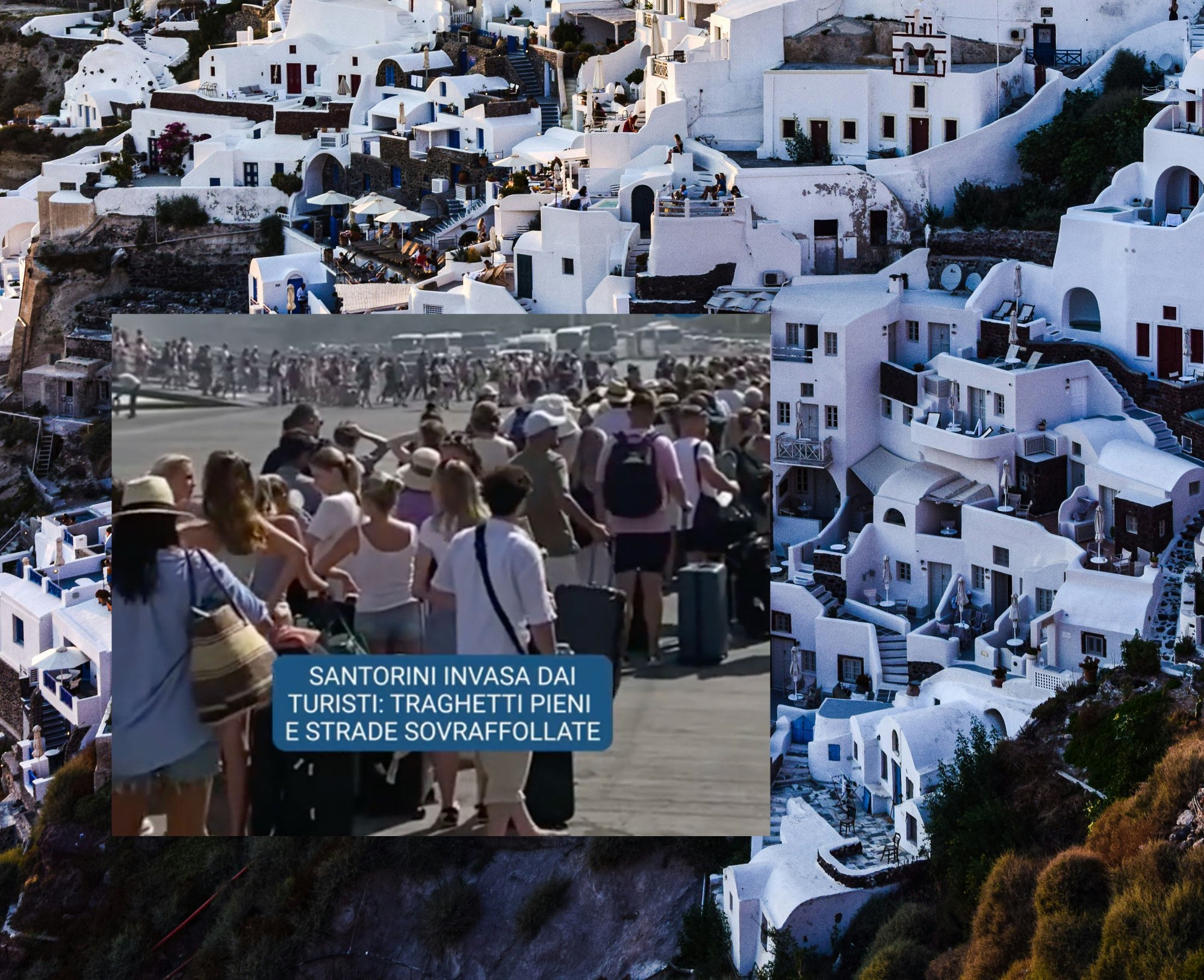 Έτοιμη να… εκραγεί από τους τουρίστες η Σαντορίνη – Βίντεο από ορδές ...