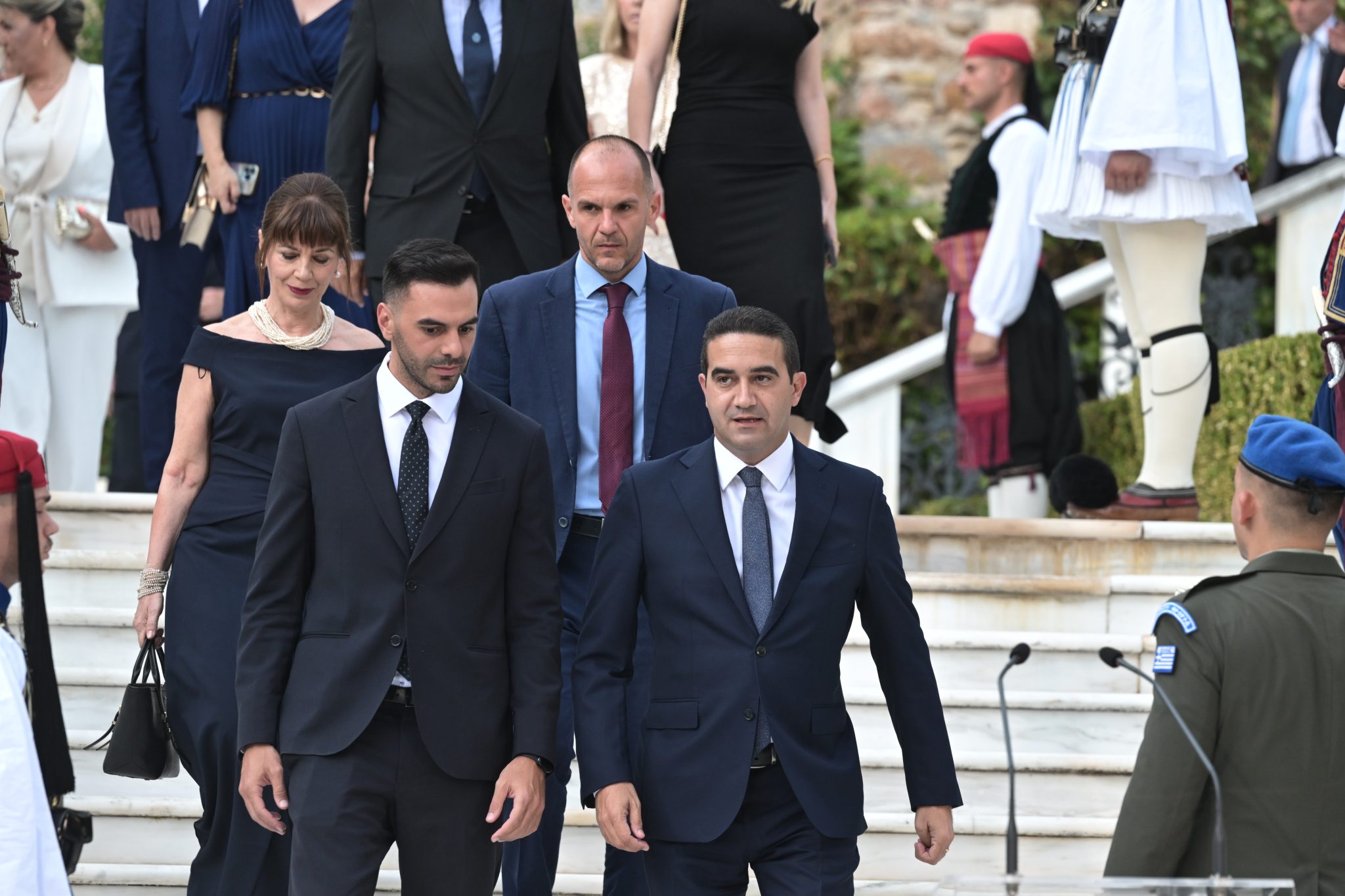 Δεξίωση στο Προεδρικό Μέγαρο για την 51η επέτειο της αποκατάστασης της ...