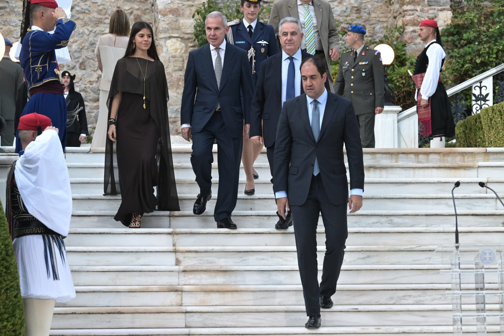 Δεξίωση στο Προεδρικό Μέγαρο για την 51η επέτειο της αποκατάστασης της ...
